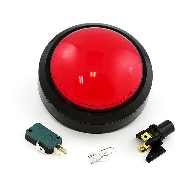 100mm Big Dome Push Press Button with 12V LED Light Switch;