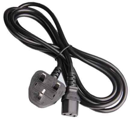 3-Pin 13A Fused Power Supply Adapter 3 Prong PC Power Cord Cable BS1363 ...