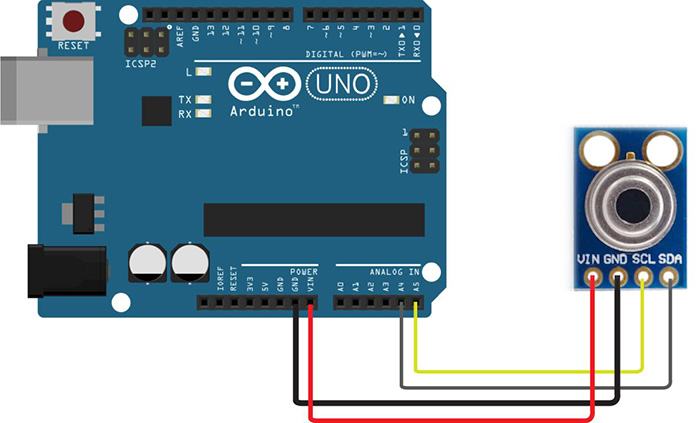 GY-906 MLX90614 MLX90614ESF Non-Contact Infrared Temperature Sensor Module